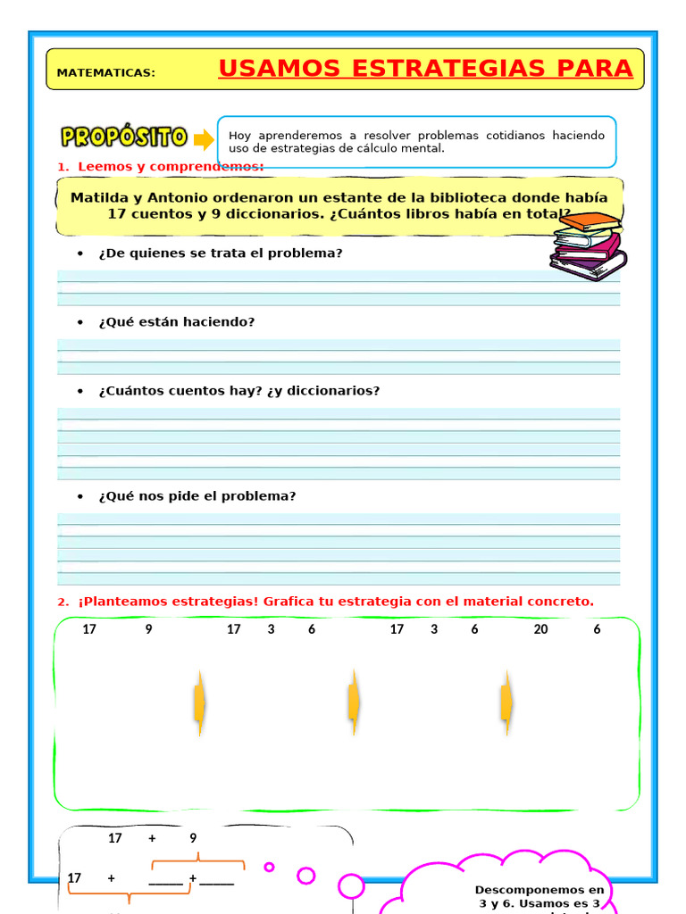 Estrategias de Cálculo Mental 2º Grado | PDF | Negocios | Métodos y ...