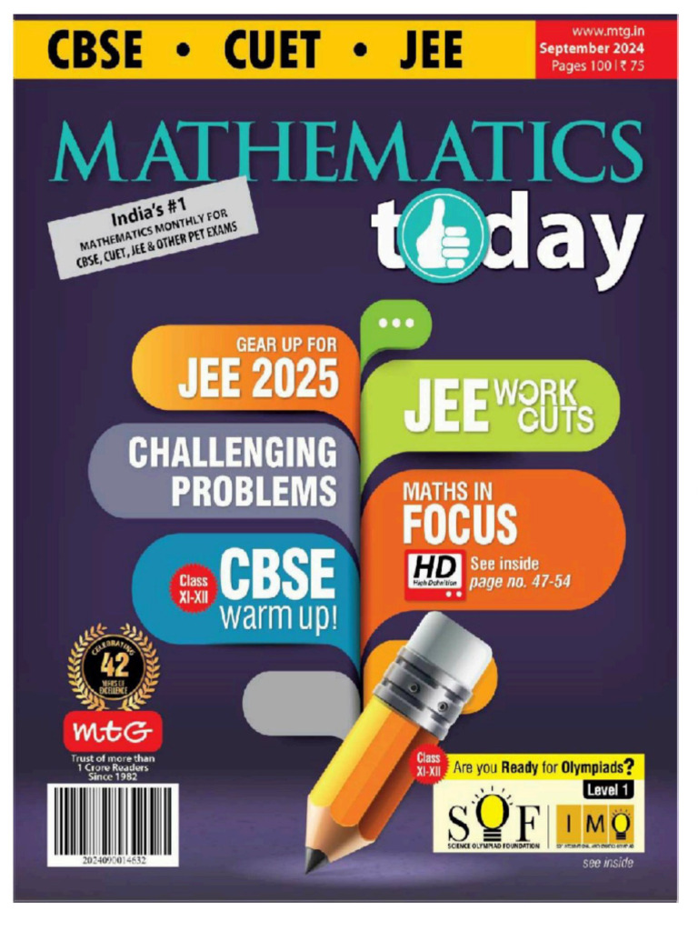 Mathematics Today Sep - 2024 | PDF