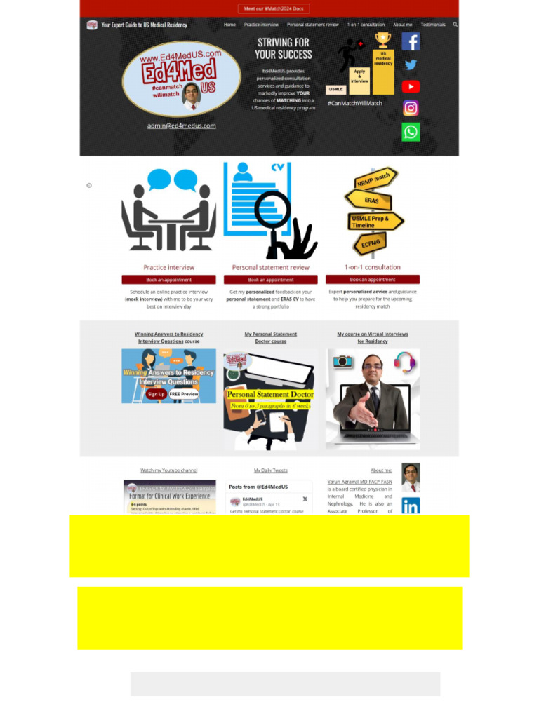 ERAS CV Guide for 2025 Applicants | PDF