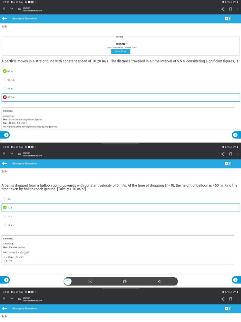 Aiats 1 Aadv Class 11 Jee | PDF