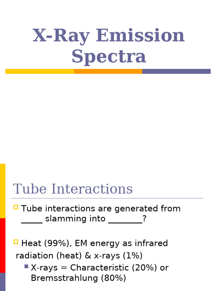 X-Ray Emission Spectra - 101252 | PDF | X Ray | Radiation