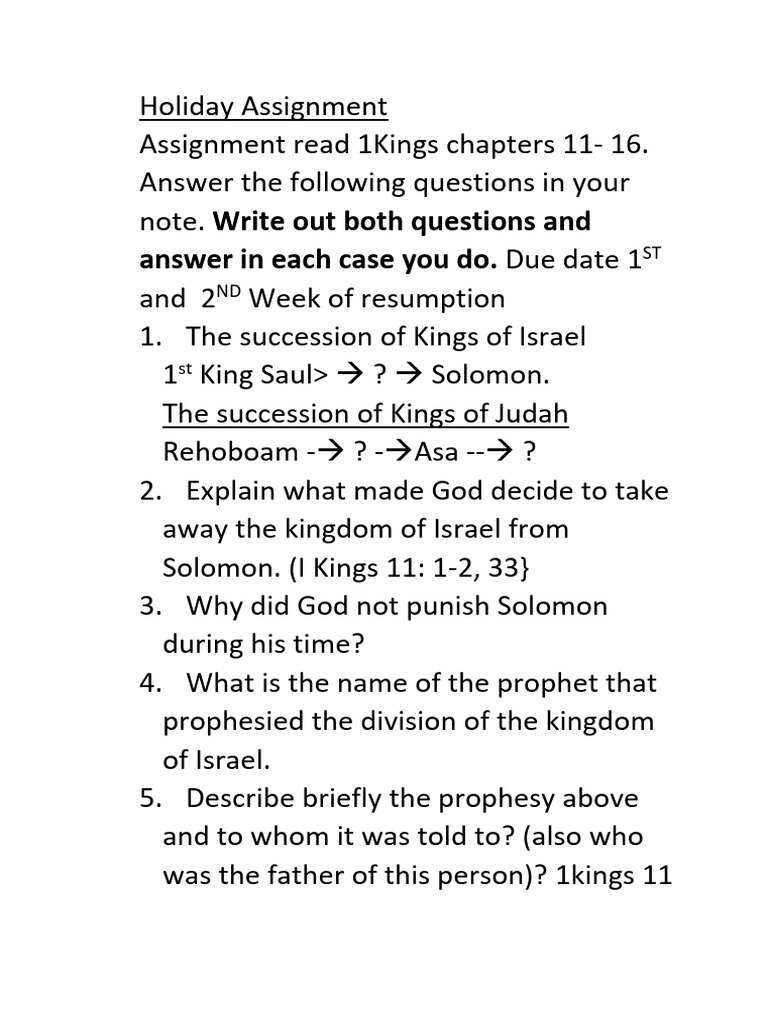 Kings of Israel | PDF