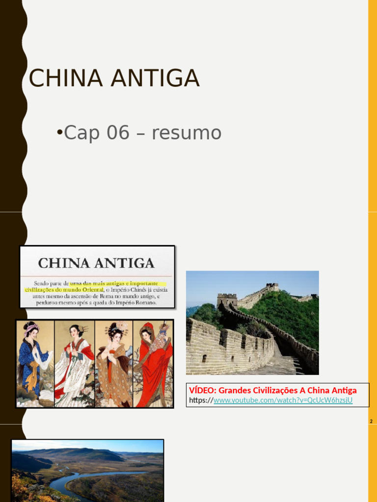 Resumo da China Antiga e suas Dinastias | PDF | História da China | China