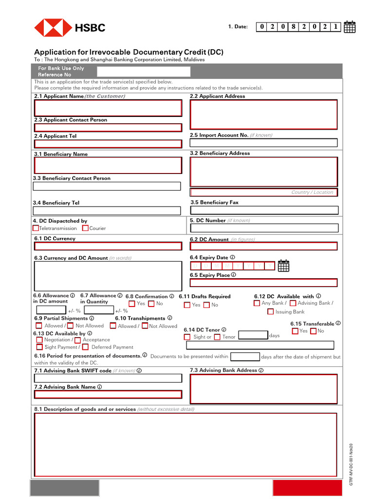 DC Application Form Instructions | PDF | Financial Services | Business