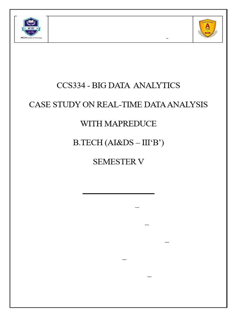 Real-Time Data Analysis with MapReduce | PDF