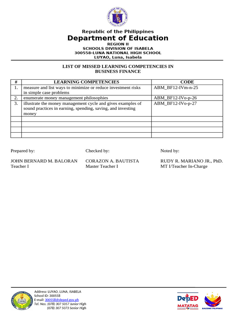 LC-3 subjects | PDF | Business | Economies