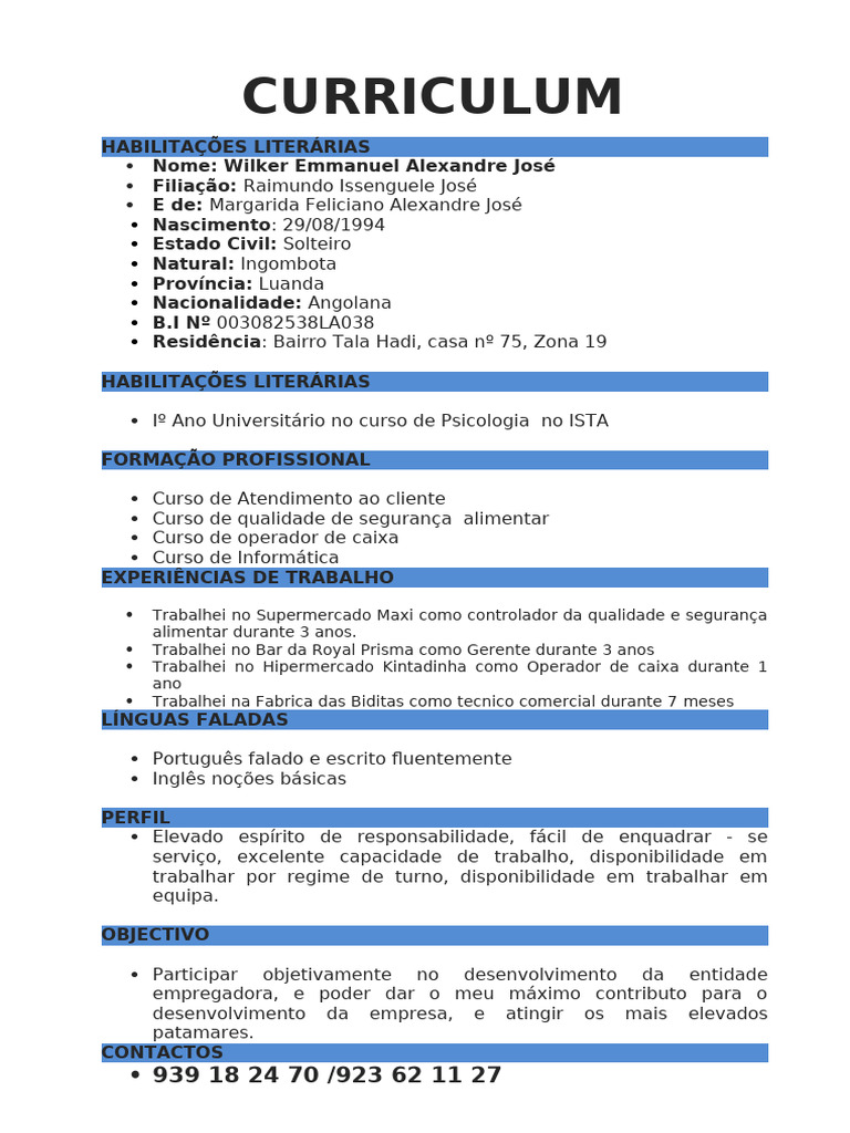 CURRICULO Valodia | PDF | Direito