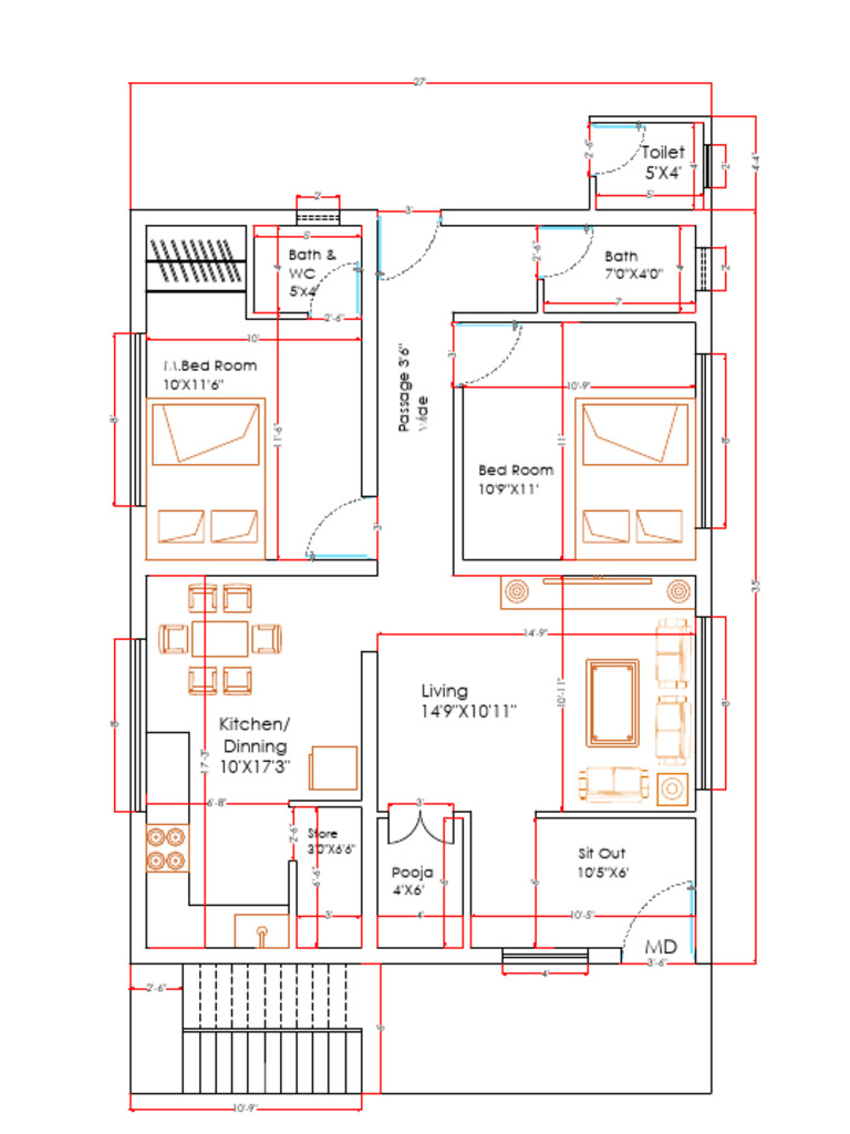 House Plan Nagaraj-9-Final | PDF