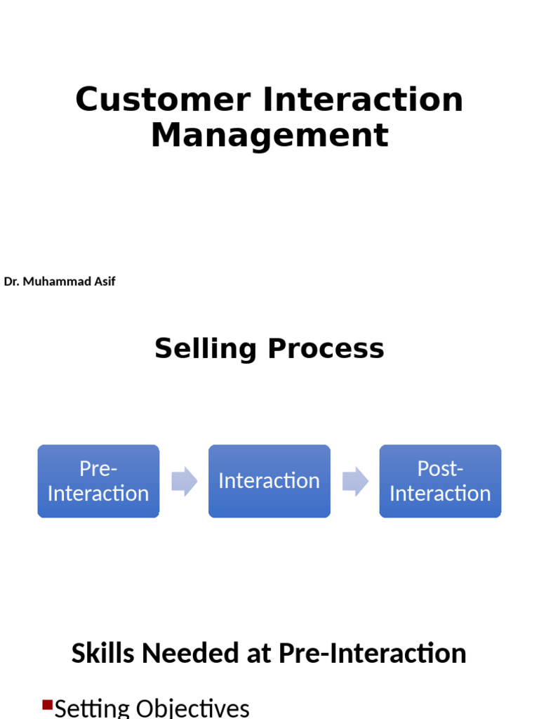 Customer Interaction Management Guide | PDF | Sales | Brand