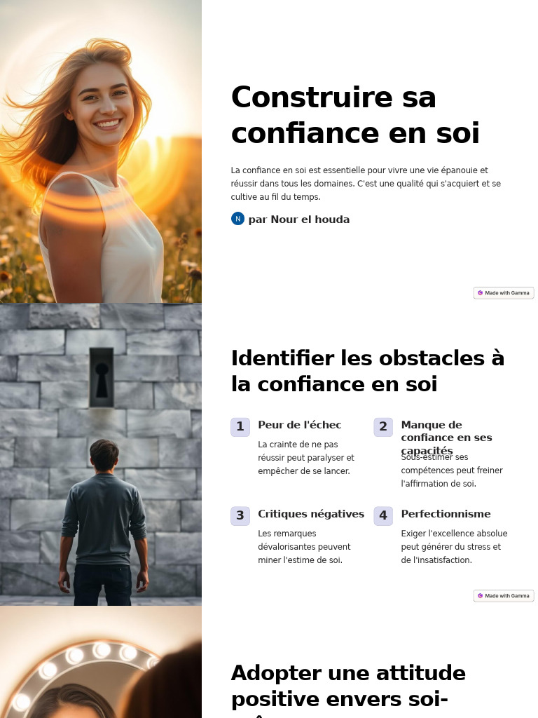 Construire Sa Confiance en Soi | PDF | Développement personnel