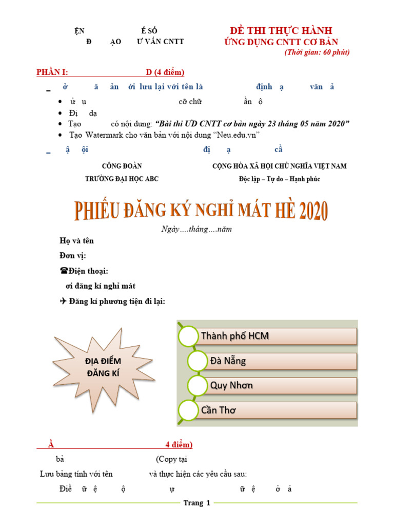 De Thi Udcntt Ngay 23 - 05 - 20 | PDF