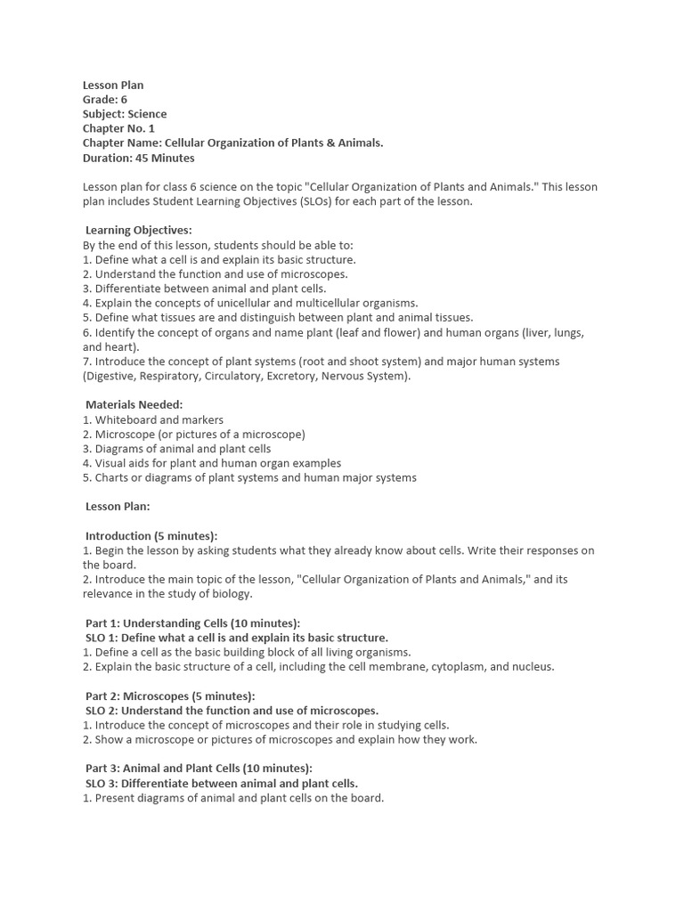 Lesson Plans Class 6 Science | PDF | Solubility | Mixture