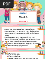 Kindergarten: Quarter 1 - Week 9 | PDF
