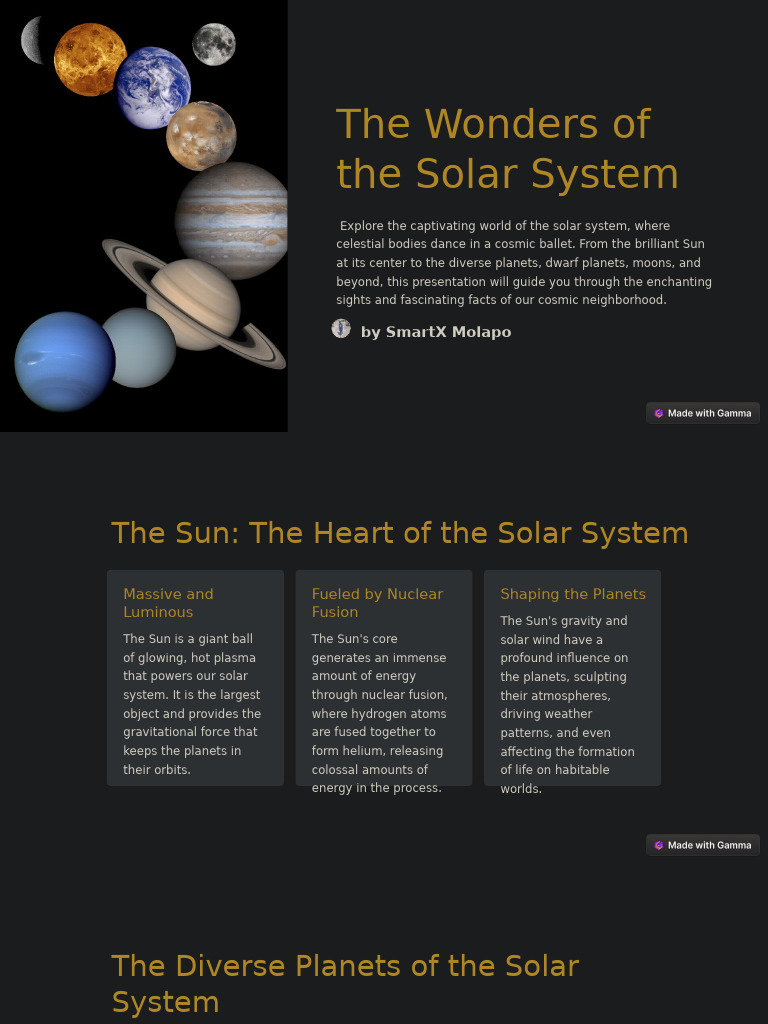 The Wonders of The Solar System | PDF | Planets | Solar System