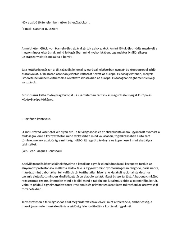 Női Szerep A Zsidóságban 3 | PDF