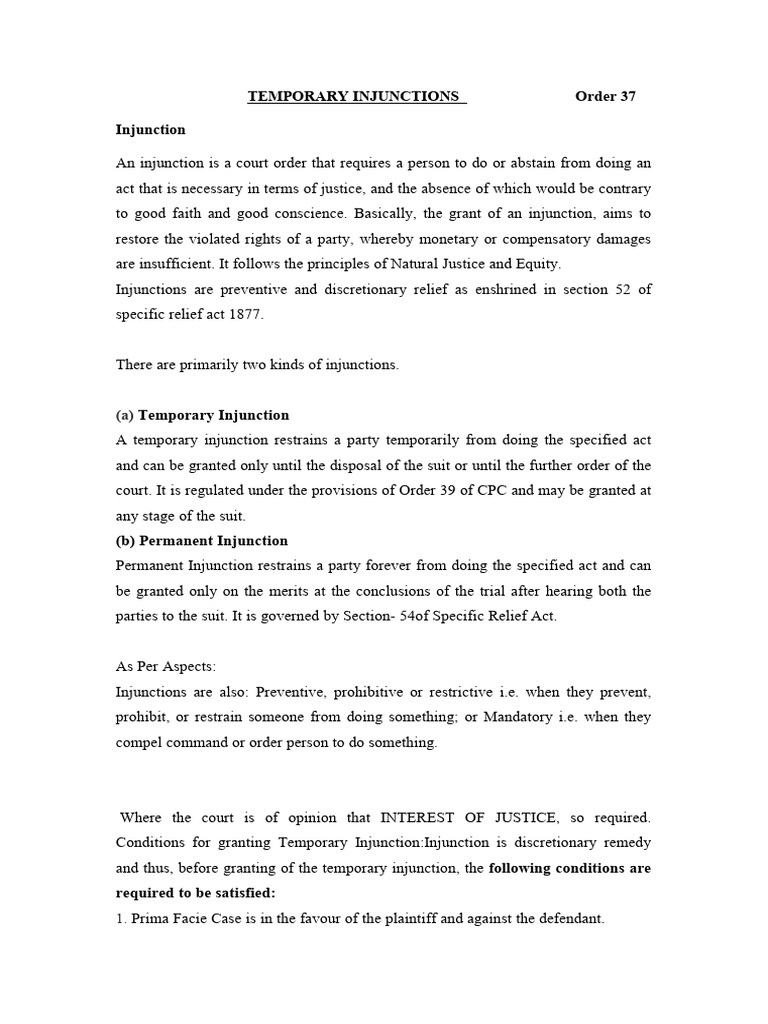 Stay Order | PDF | Injunction | Legal Remedy