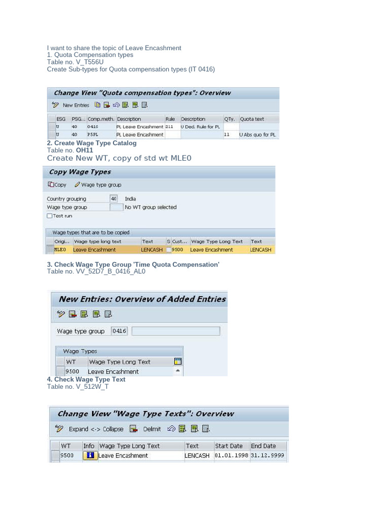 Leave Encashment Calculation Guide | PDF