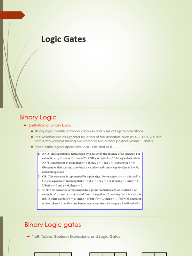 lecture 5 DLD | PDF | Logic Gate | Boolean Algebra lecture 5 DLD | PDF | Logic Gate | Boolean Algebra