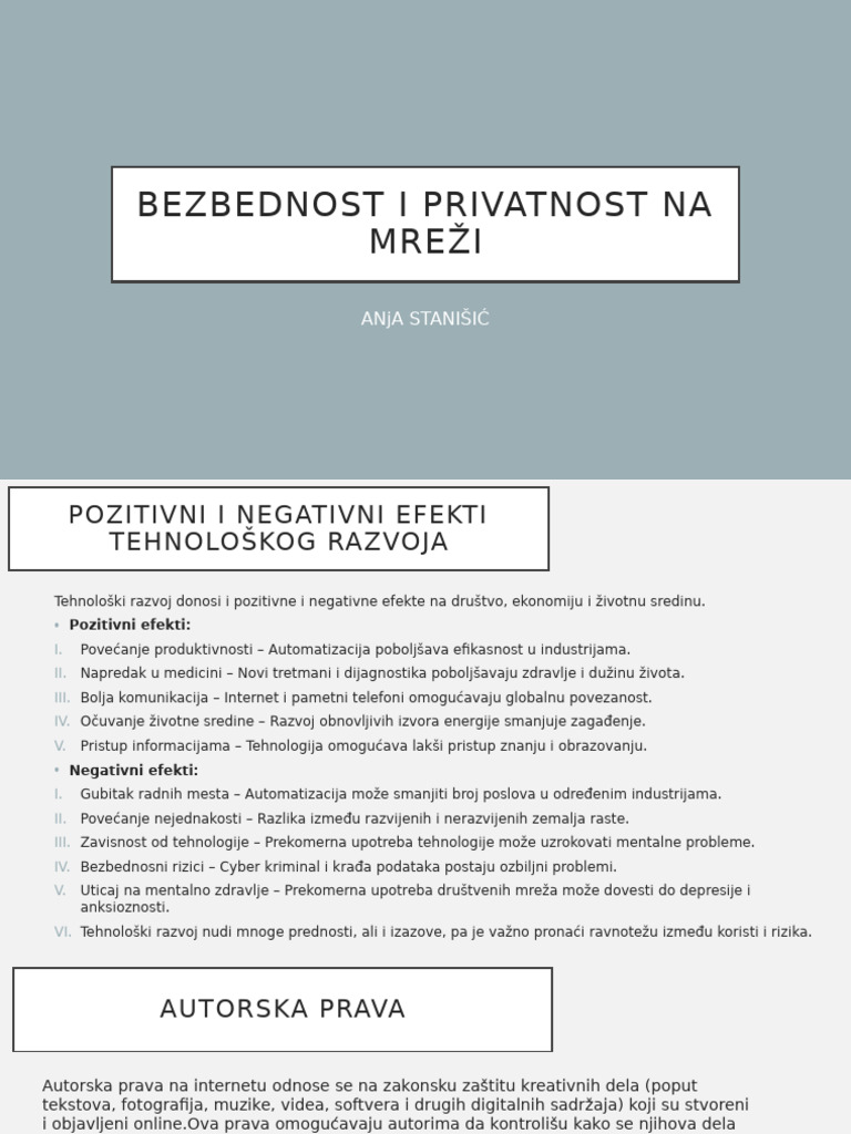 Bezbednost I Privatnost Na Mreži | PDF