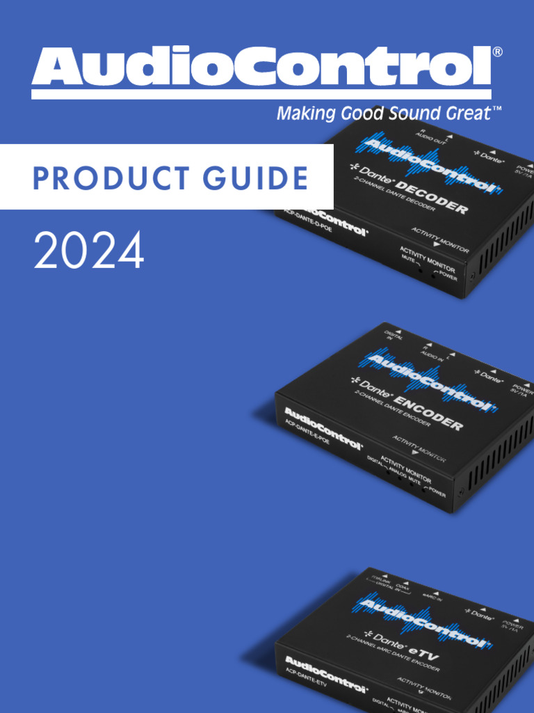 AudioControl Product Guide - 2024 | PDF | Amplifier | Equalization (Audio)