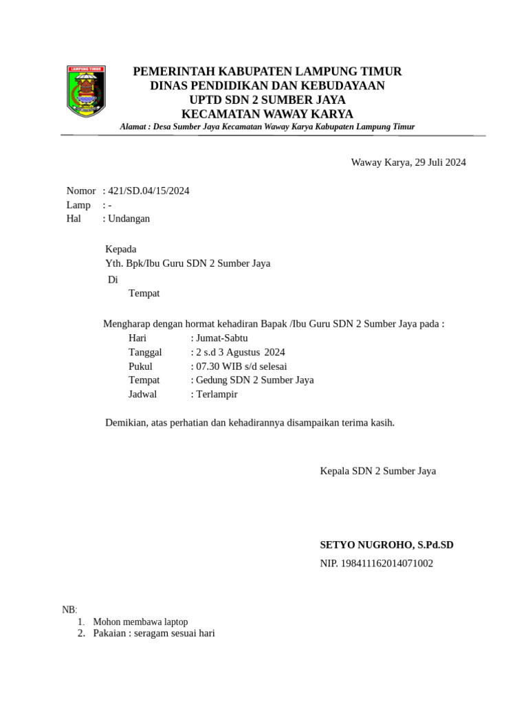 Rundown Acara IHT 2024 | PDF