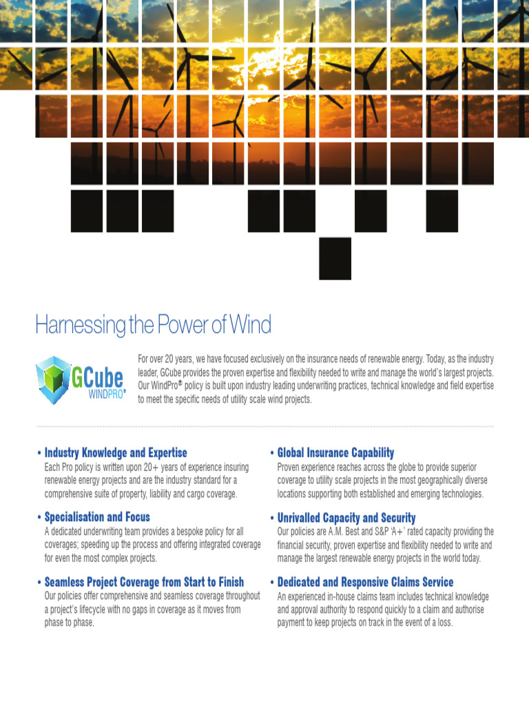 Harnessing The Power of Wind: - Industry Knowledge and Expertise ...