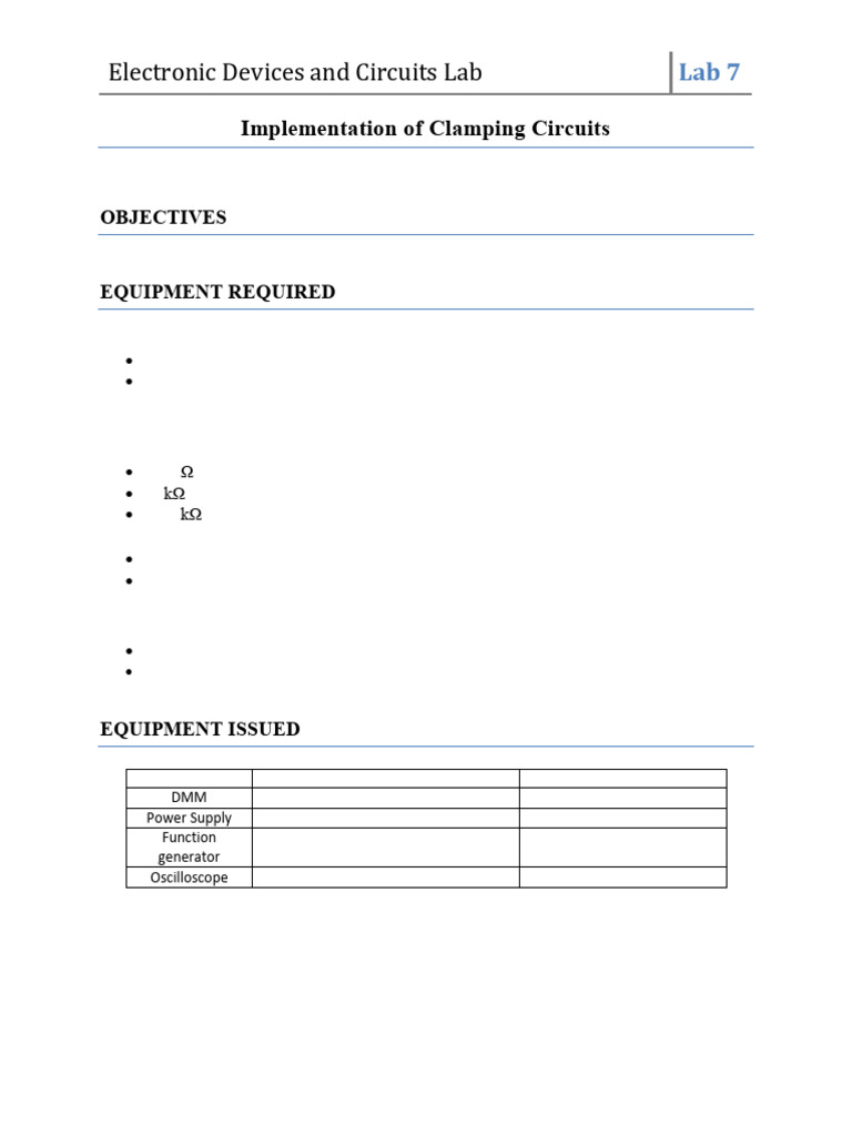 Lab 7 | PDF | Electronic Circuits | Electrical Circuits