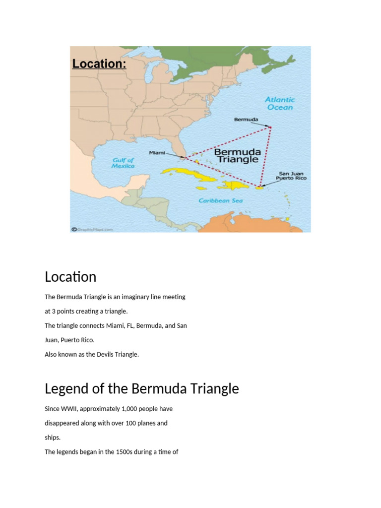 Bermuda Triangle Project Info. | PDF | Travel | Science & Mathematics