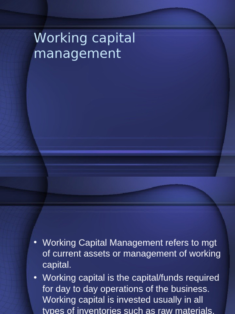 Factors Affecting Working Capital | PDF | Working Capital | Capital ...