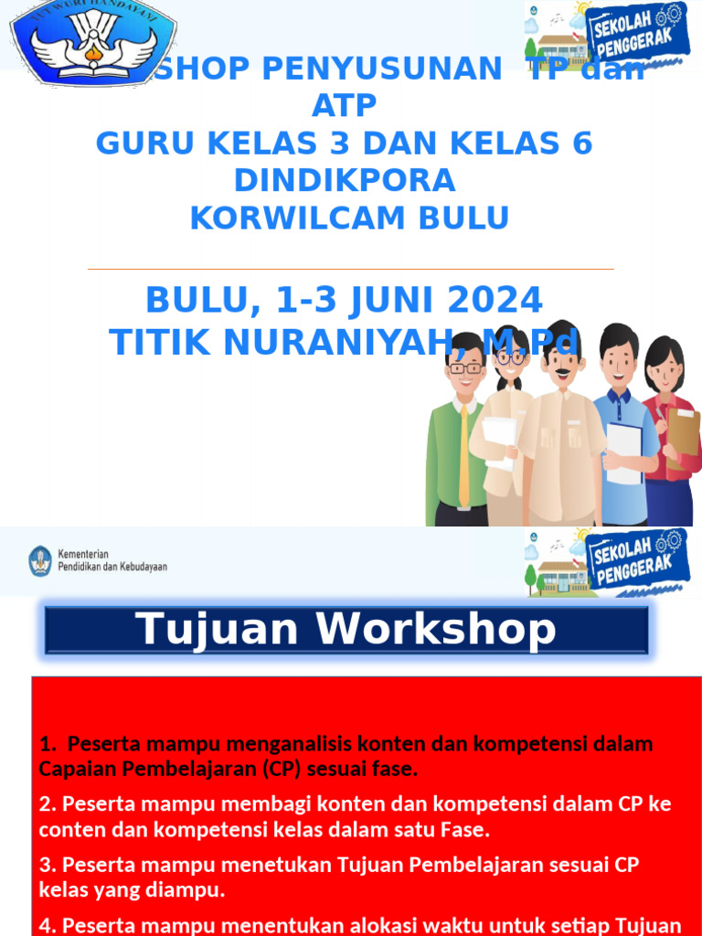 Workshop Penyusunan TP dan ATP SD | PDF