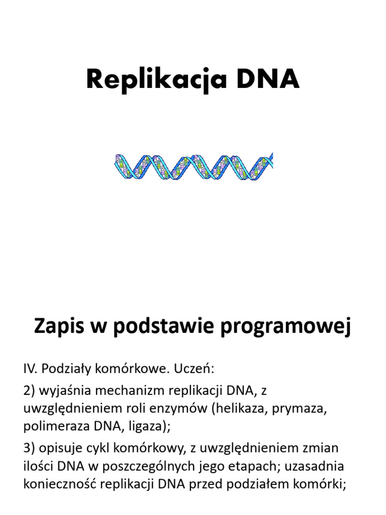1.2. Replikacja DNA | PDF