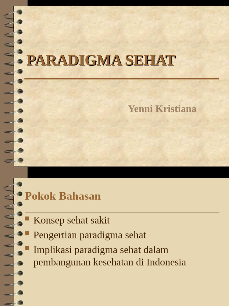 Paradigma Sehat di Indonesia | PDF | Pengembangan Diri | Kesehatan Holistik