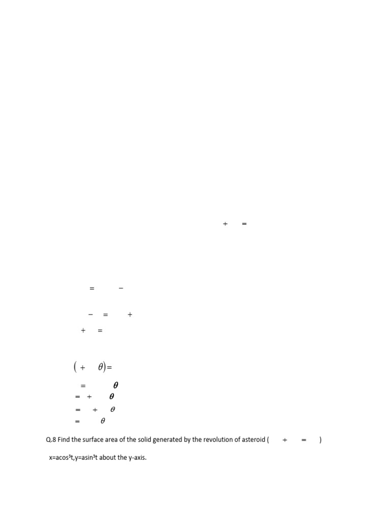 Practice Questions (Calculus) | PDF | Mathematical Analysis ...