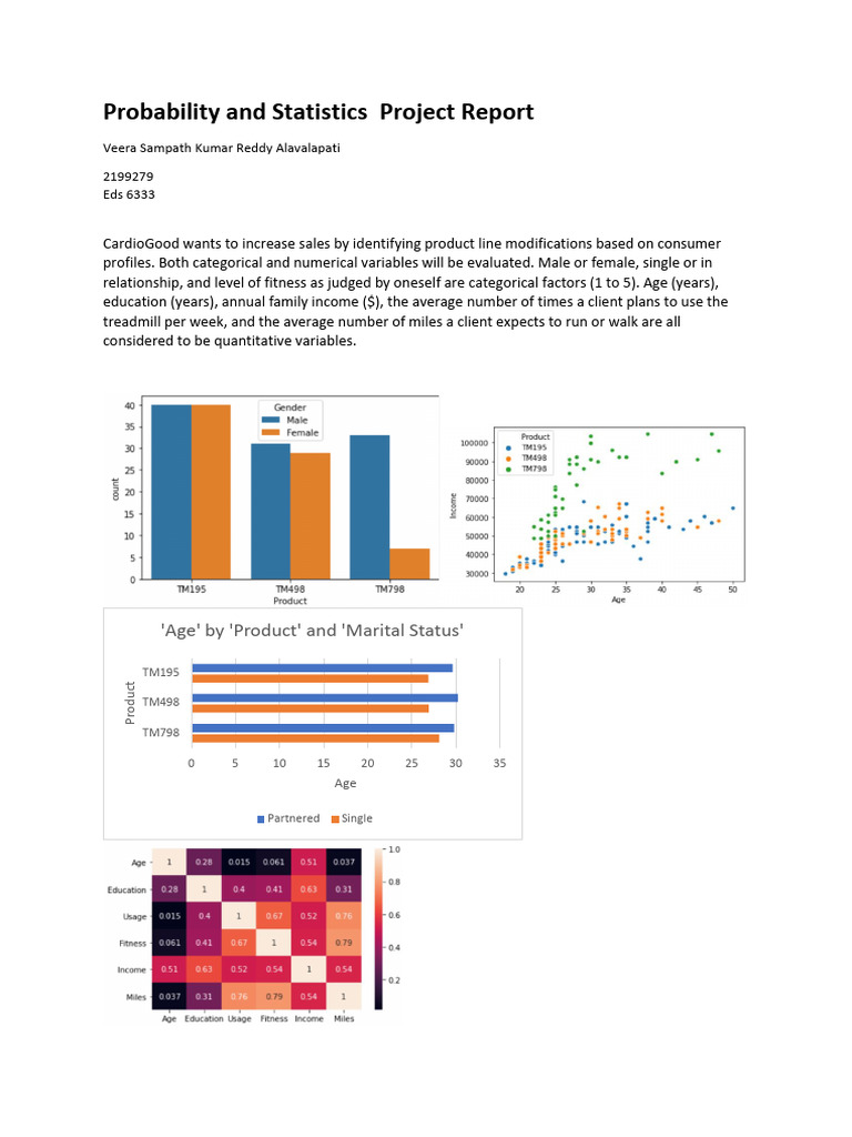 Probability and Statistics Project | PDF