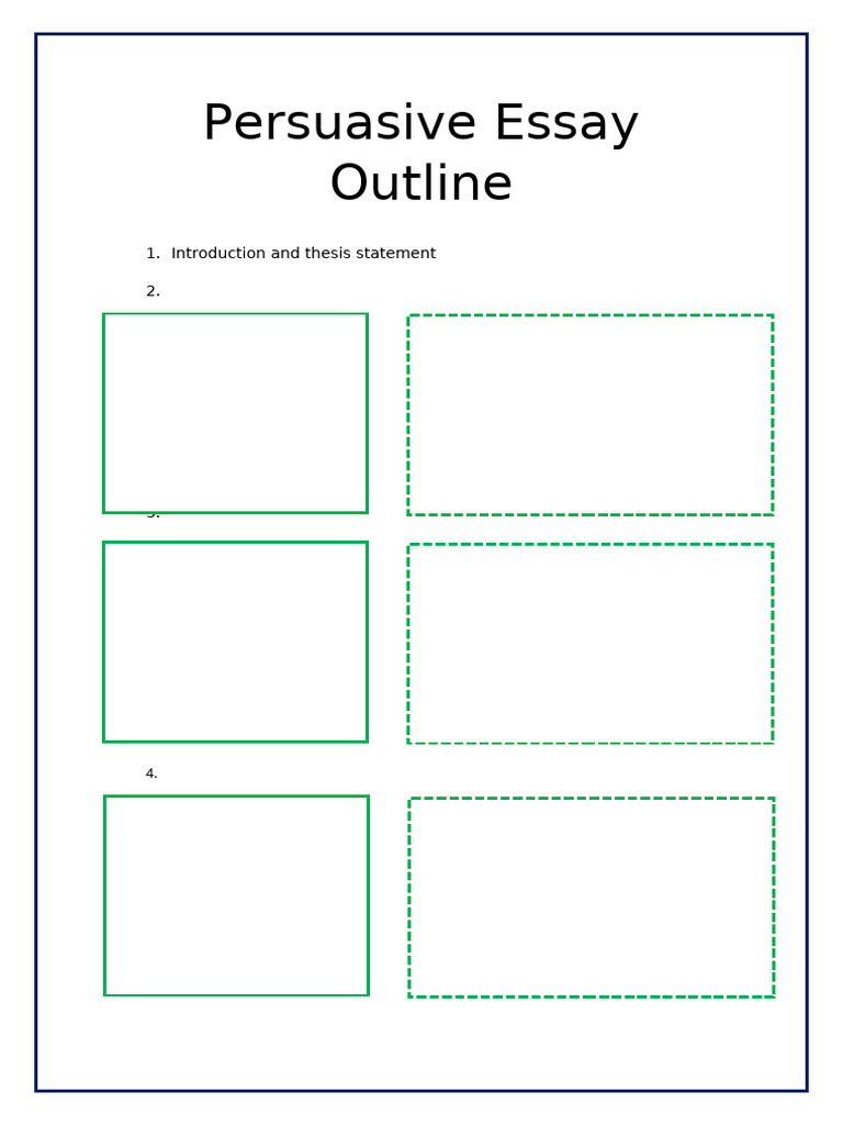 Persuasive Essay Outline-1 | PDF