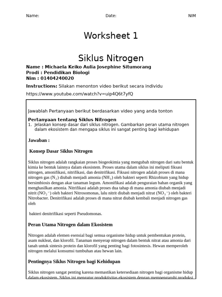 Siklus Nitrogen | PDF