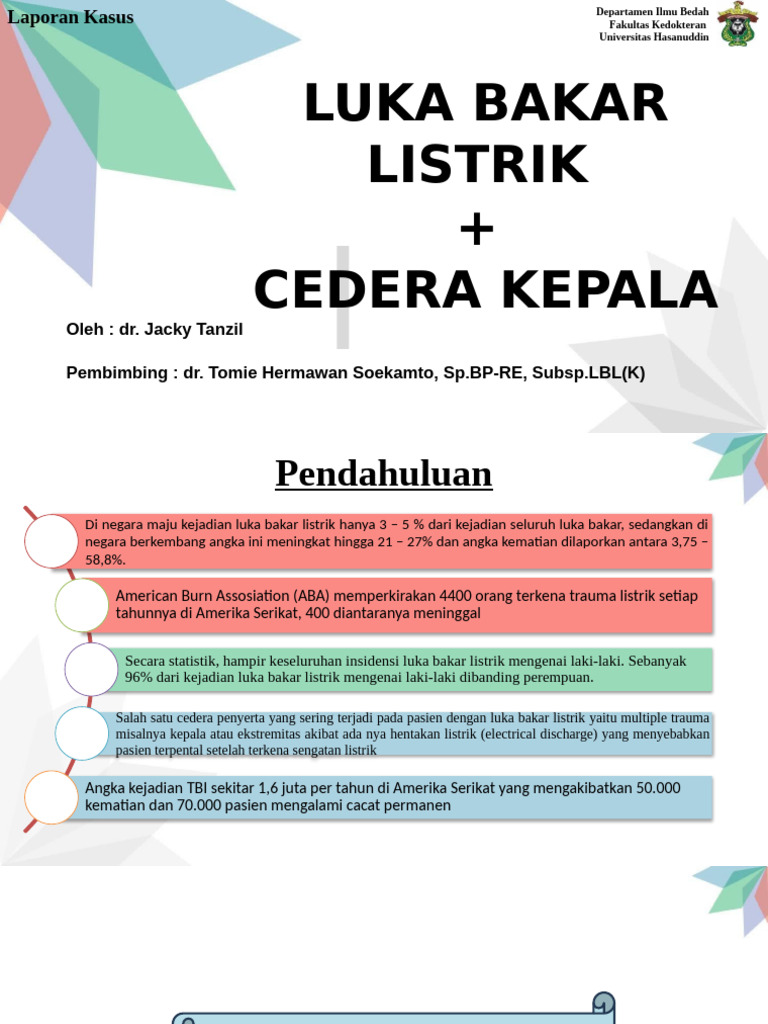 Luka Bakar Listrik + Cedera Kepala | PDF