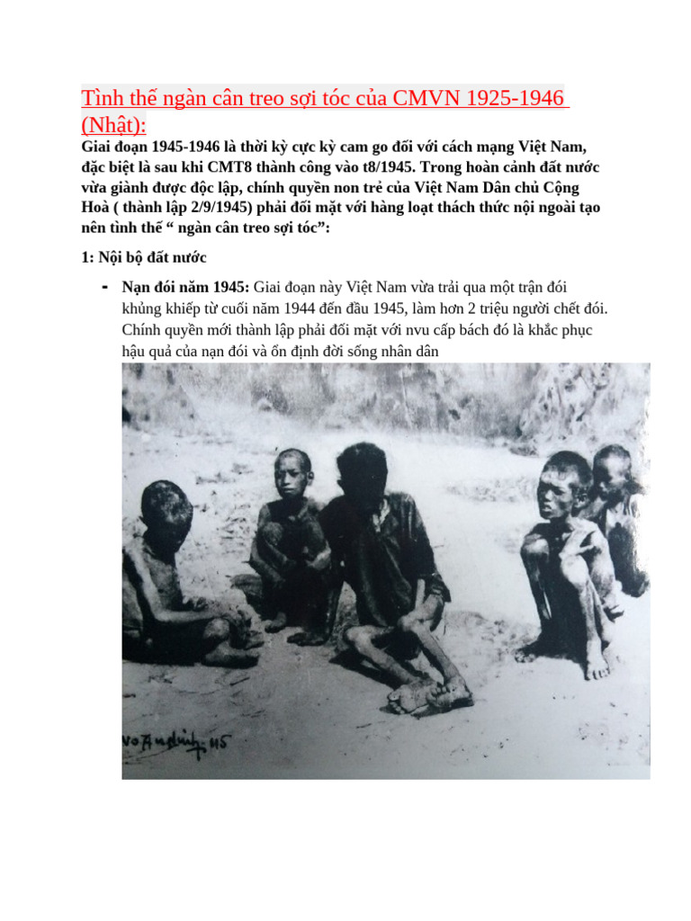 Tình thế ngàn cân treo sợi tóc của CMVN 1925-1946 (Nhật) | PDF