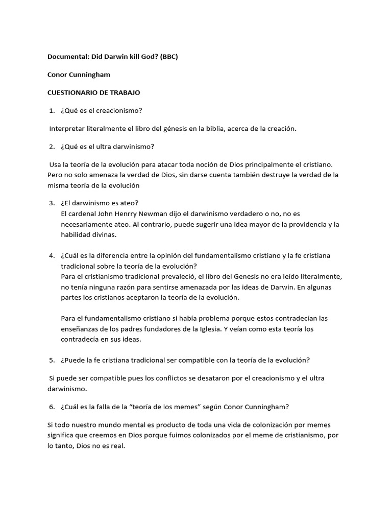 Evolución y Fe: ¿Conflicto o Armonía? | PDF | Creacionismo | Verdad