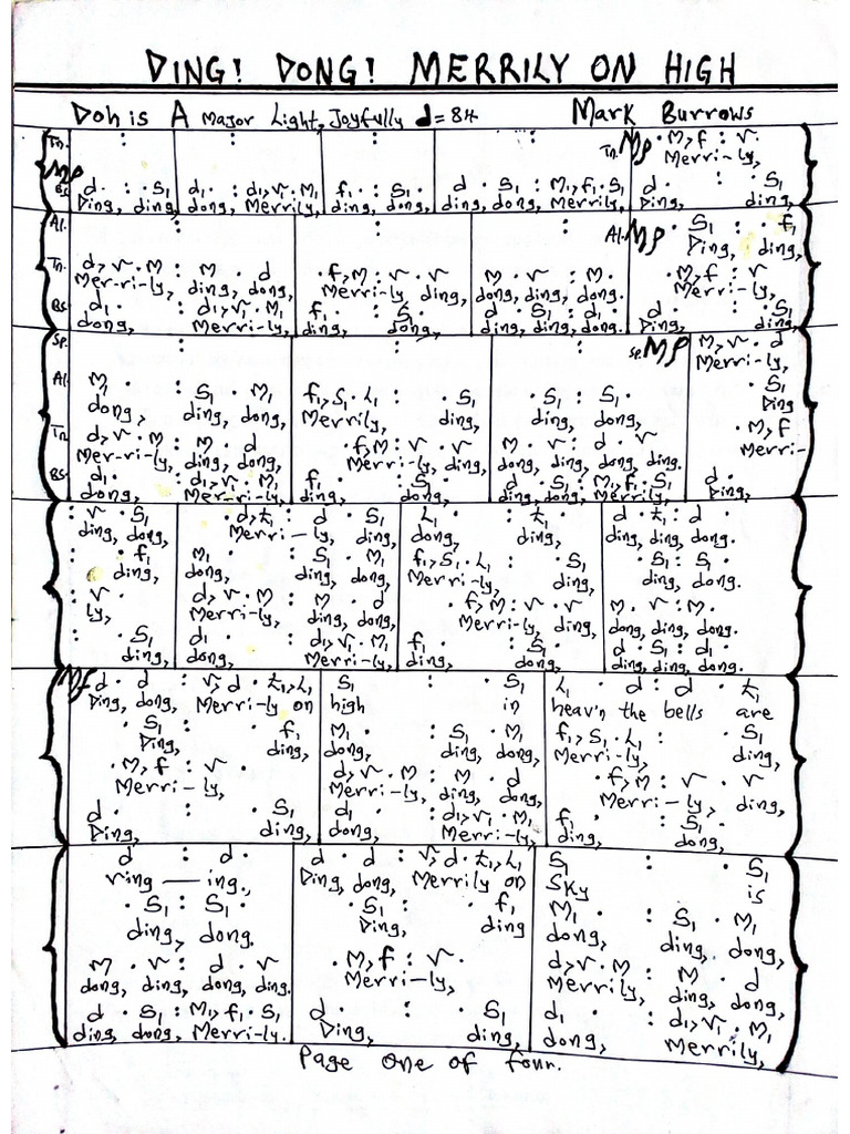 Ding! Dong! Merrily On High by Mark Burrows | PDF