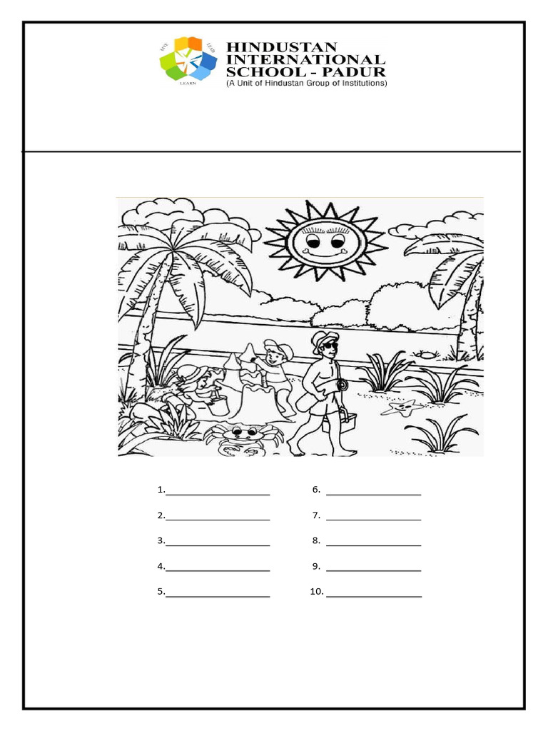 Revision Worksheet Picture Comprehension 10092024130011 13 | PDF