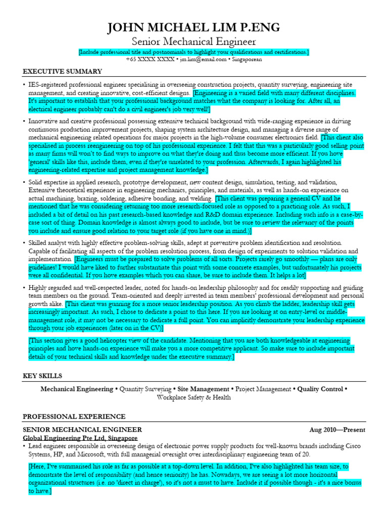 Client CV Mechanical Engineer | PDF | Engineering | Mechanical Engineering