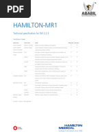 Hamilton T1 Ventilator Quick Guide | PDF | Breathing | Respiration