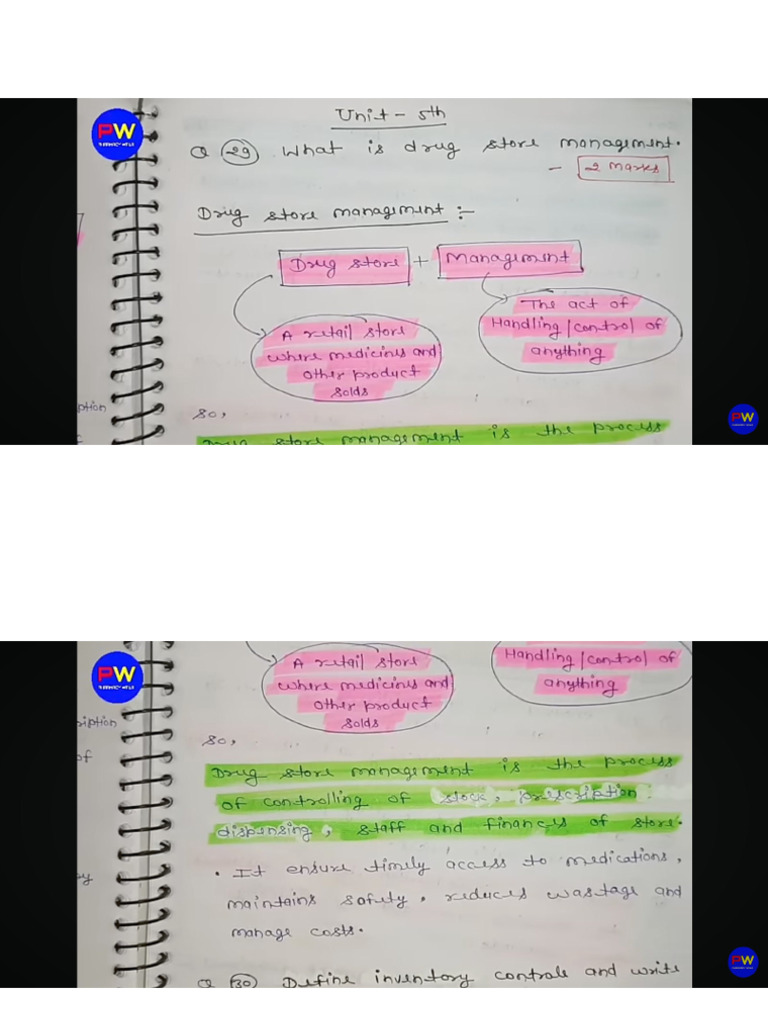 Drug Store Management and Inventory Control | PDF