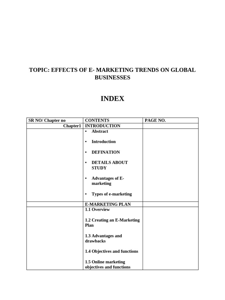 Effects of E-Marketing | PDF | Digital Marketing | Performance Indicator
