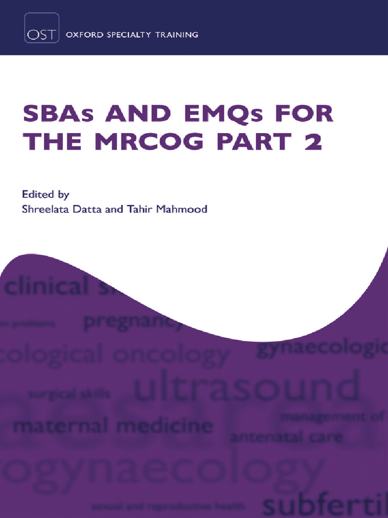 Sbas and Emqs For The Mrcog Part 2 9780191062803 9780198745594 ...