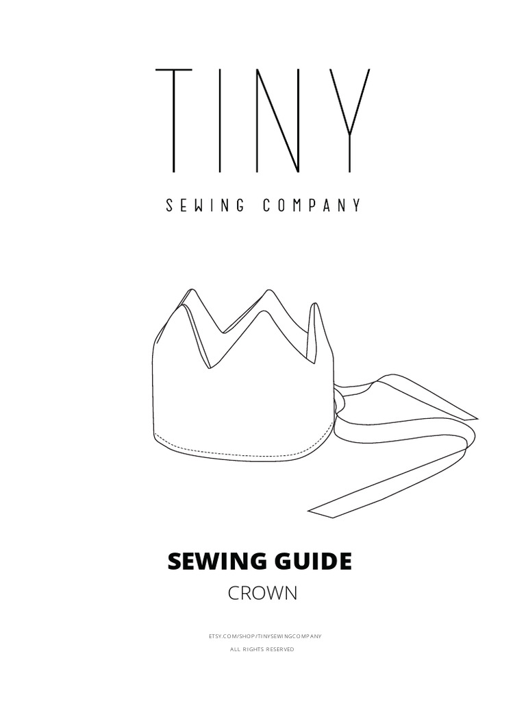 DIY Crown Sewing Instructions Guide | PDF | Sewing | Seam (Sewing)