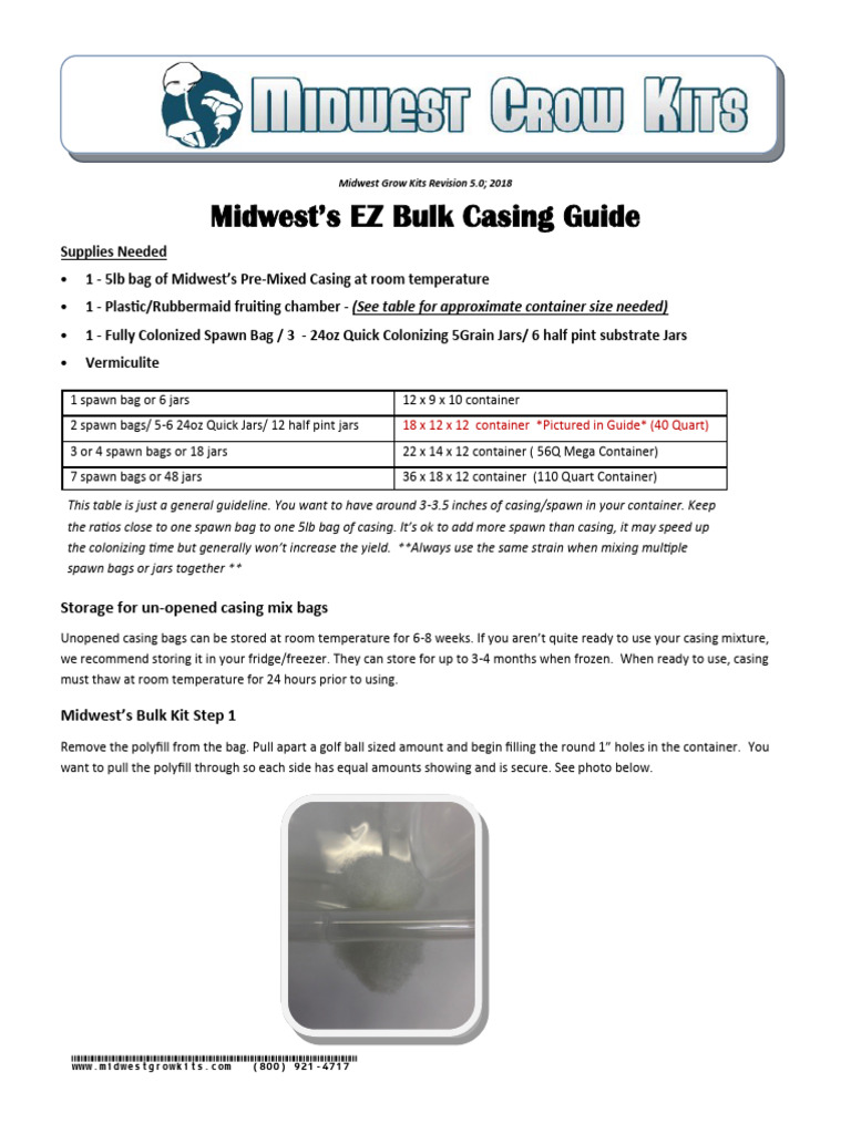 MidwestGrowKits - EZ Bulk Casing Guide - Bulk - Grow - Guide - 2018 - 5 ...