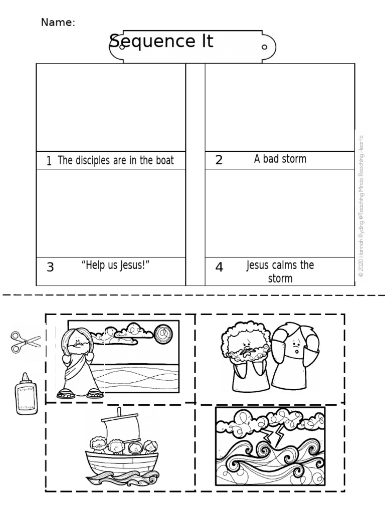 Jesus Calmsthe Storm Seq | PDF | Science & Mathematics | Religion & Spirituality