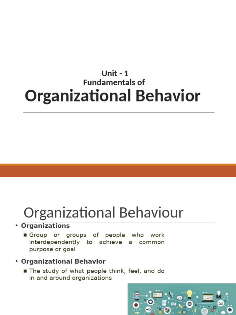 MCA_unit.I_OB | PDF | Leadership | Organizational Behavior